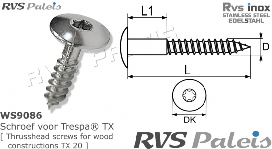 HPL - schroef > Houtschroeven | RVSPaleis.nl