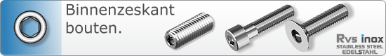 Rvs bouten en rvs schroeven in alle soorten en maten | RVS Paleis