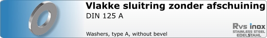 Sluitringen in rvs - din 125 - din 9021 - din 433 - carrosserieringen ...
