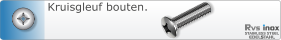 Rvs bouten en rvs schroeven in alle soorten en maten | RVS Paleis