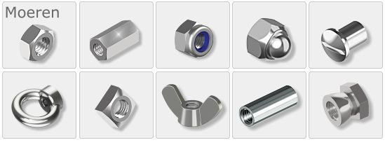 RVS Paleis | RVS bouten, rvs moeren, rvs schroeven